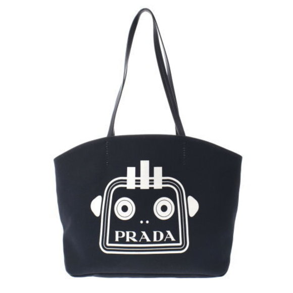 Prada | Bags | Prada Robot Pop Up Store Black Tote Bag | Poshmark